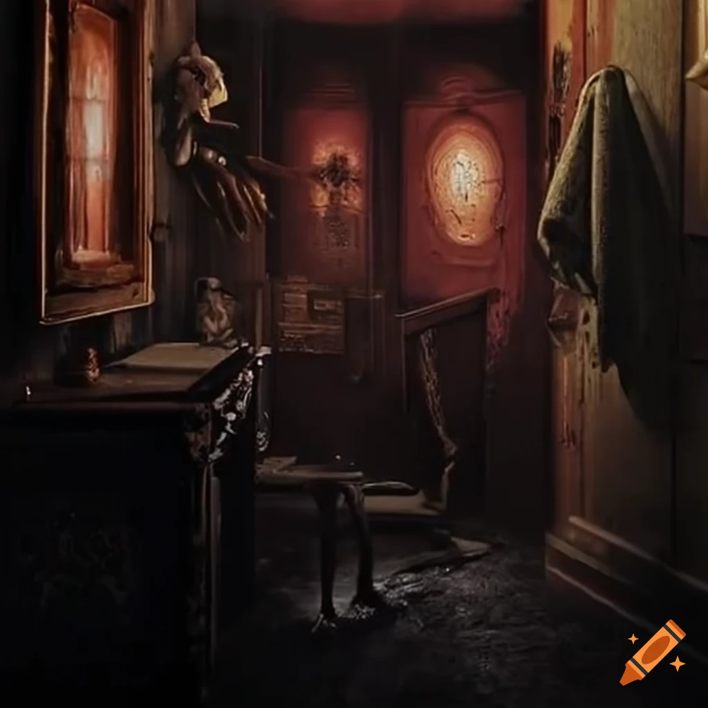 Nightmare room concept on Craiyon