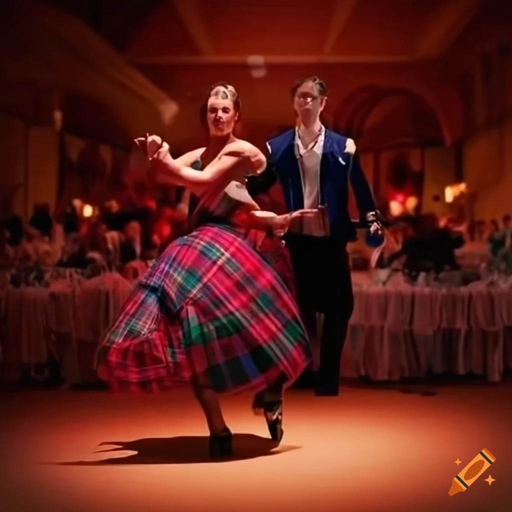 Tartan country dance ball on Craiyon