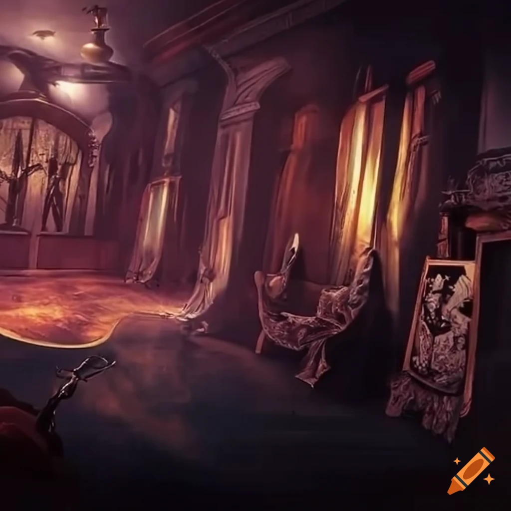 Empty room with no elephants on Craiyon