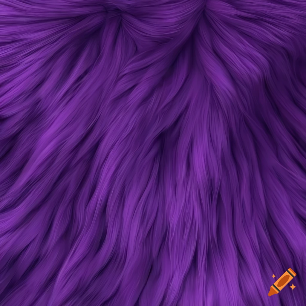 Hyper realistic 3d render of purple fur pattern on Craiyon
