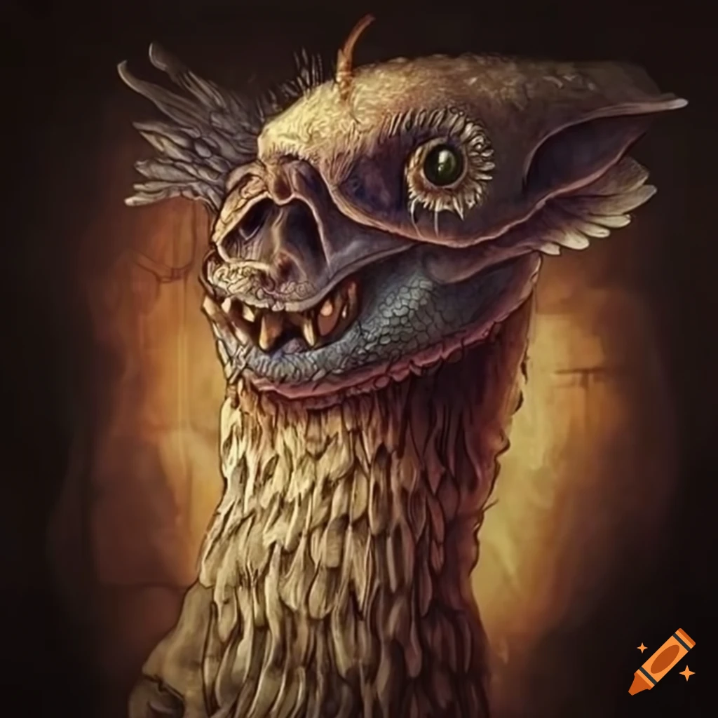 Unique medieval-inspired creature art on Craiyon