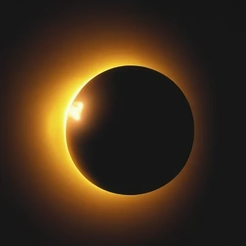 Gold and black eclipse artwork on Craiyon