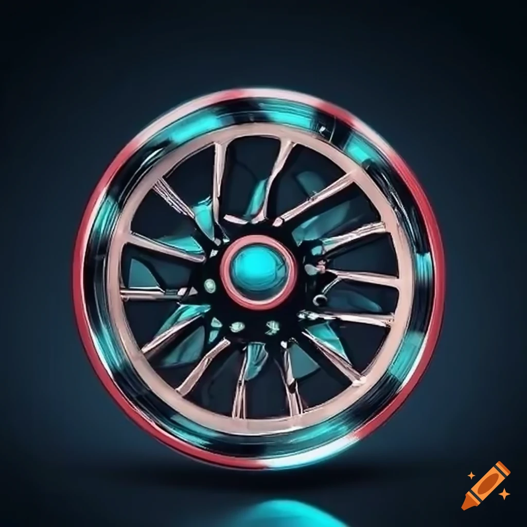 CAD design of a futuristic mono wheel on Craiyon