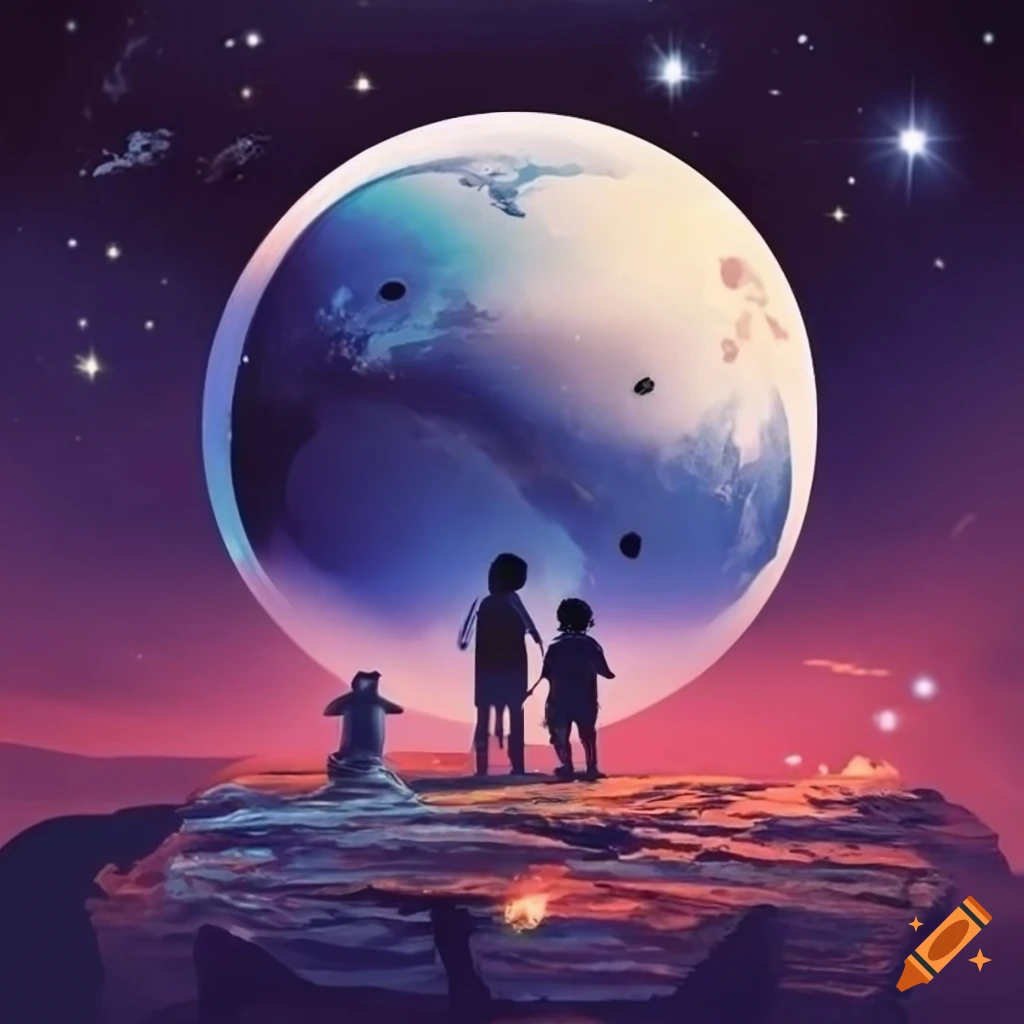 Space travel poster artwork