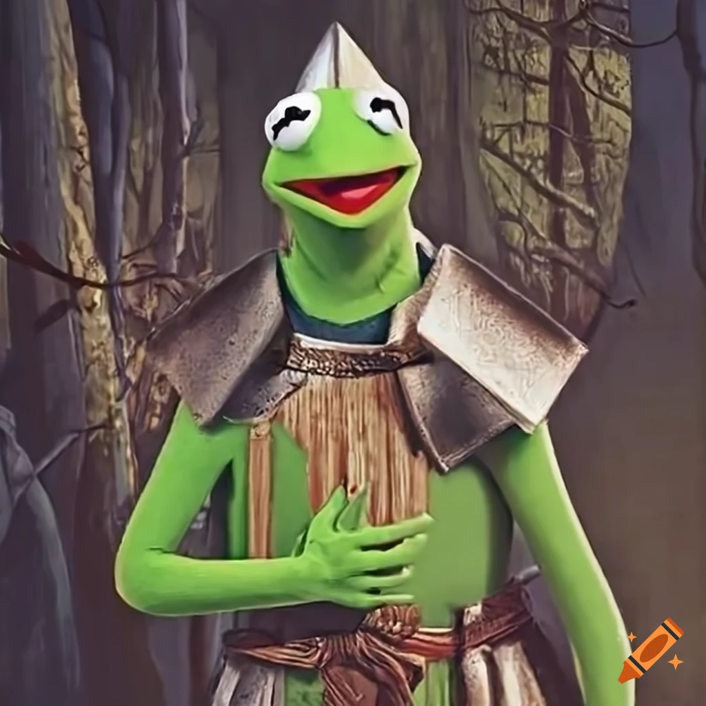 Image of kermit the frog as a knight in monty python's holy grail on ...
