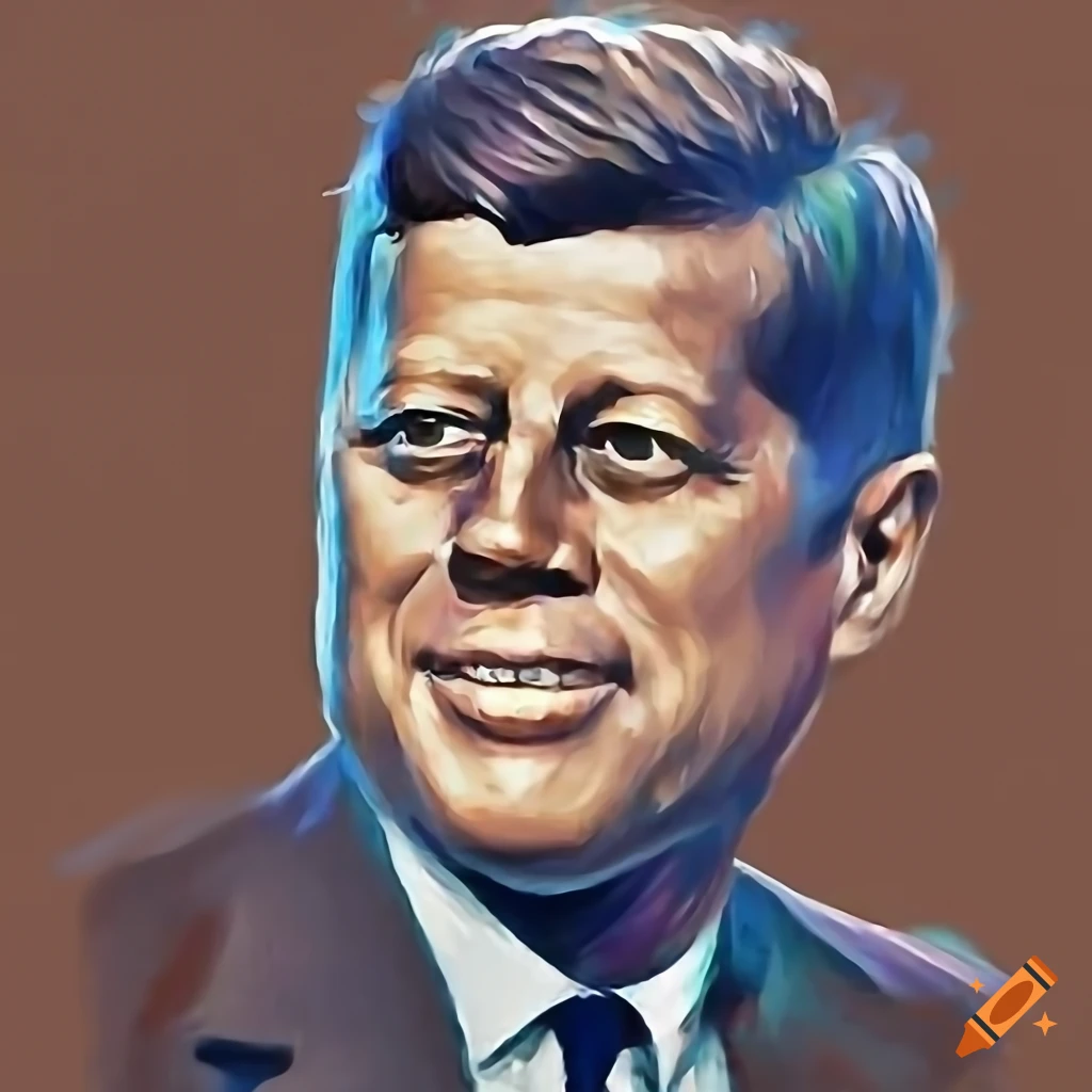 Portrait of jfk on Craiyon