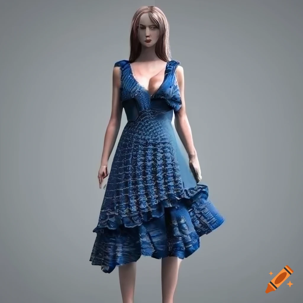 Innovative dress made by straw weaving by iris van herpen on Craiyon