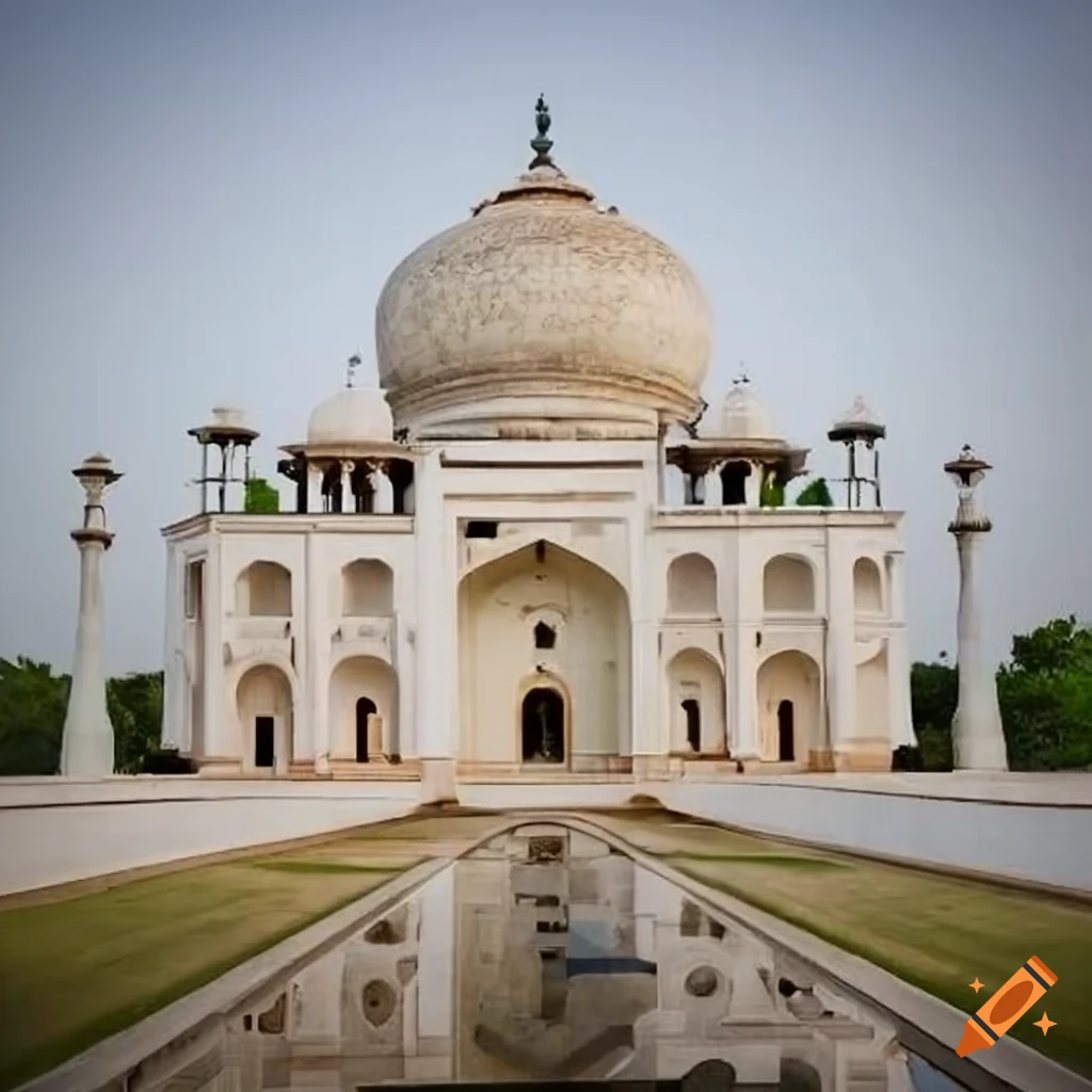 Front view of mughal mahal white house
