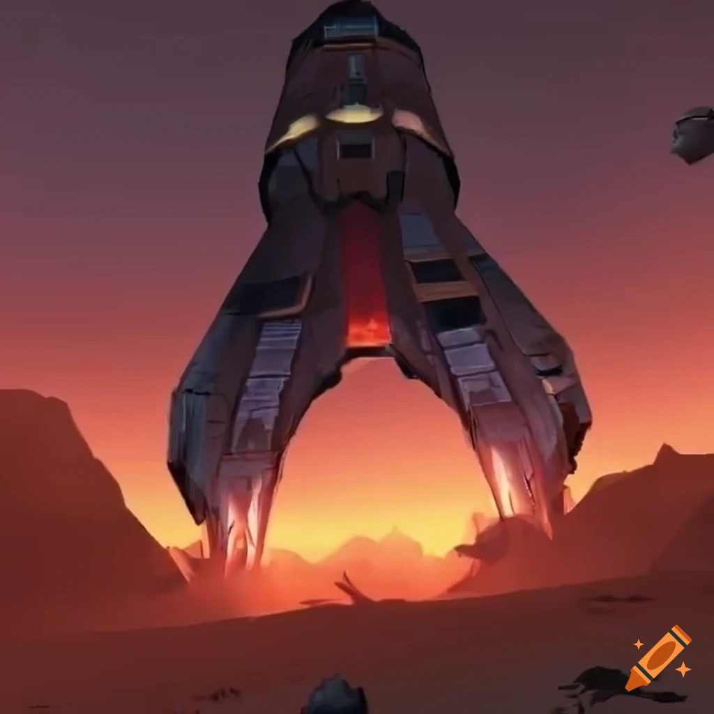 A rust space station. sherlock holmes. a cliff on Craiyon