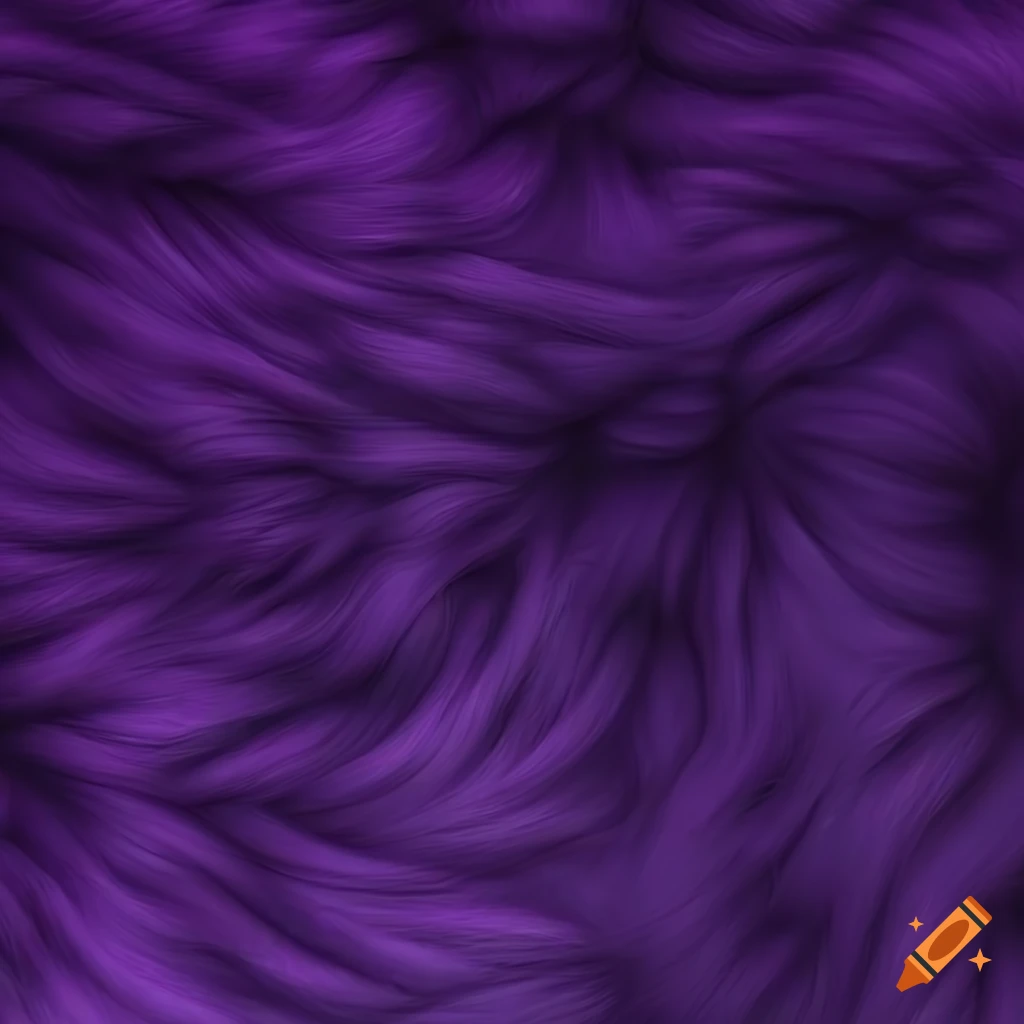 Hyper realistic 3d render of purple fur pattern
