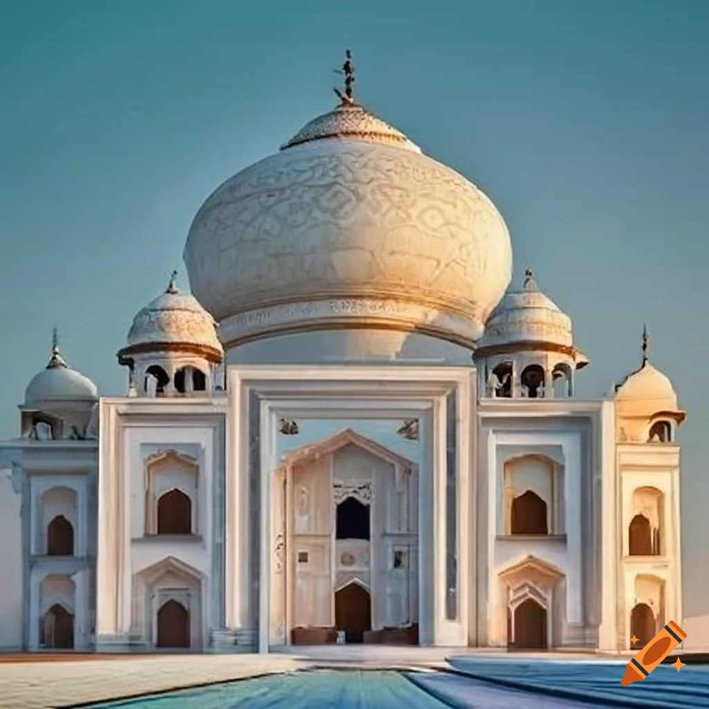 Front view of mughal mahal white house