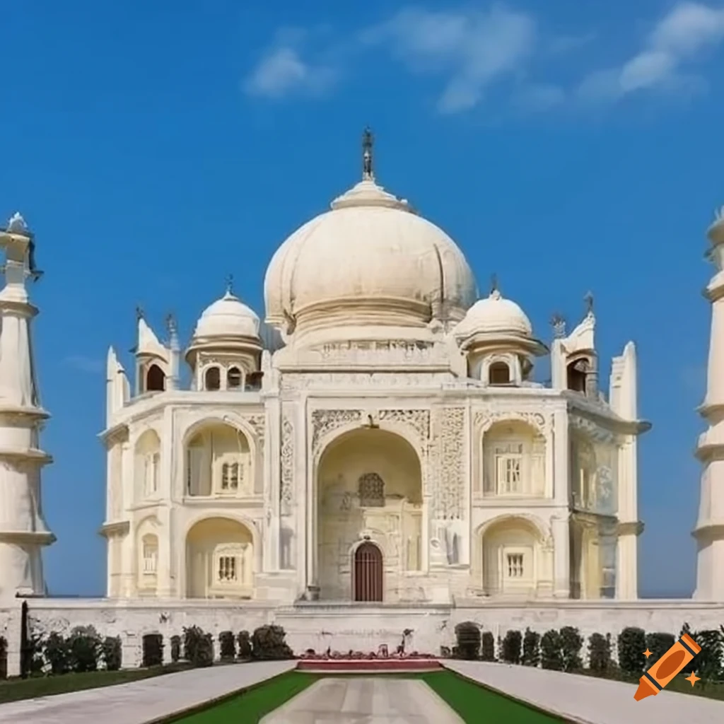 Frontal elevation of a Mediterranean-style house called Mahal White ...