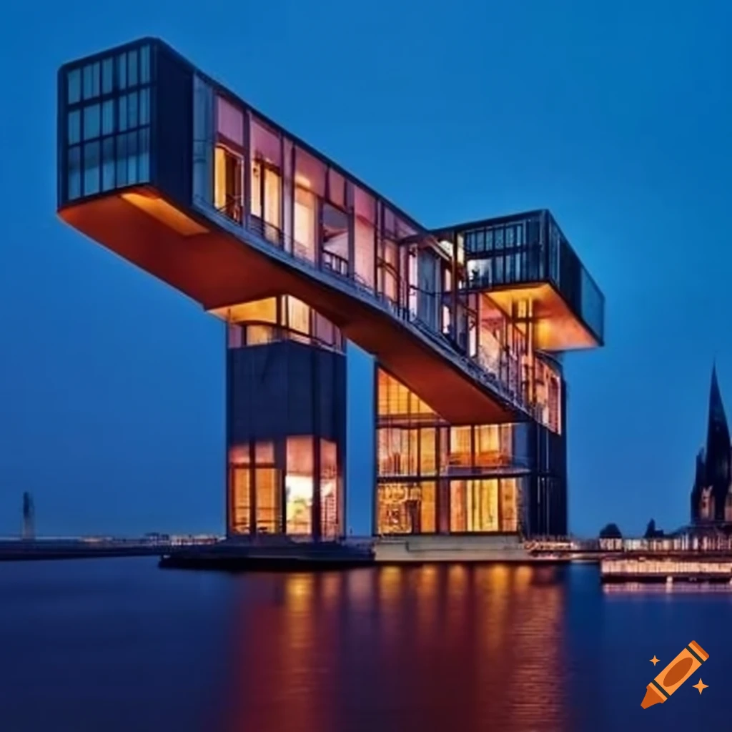 Stunning architectural structure inspired by cologne's crane houses on ...