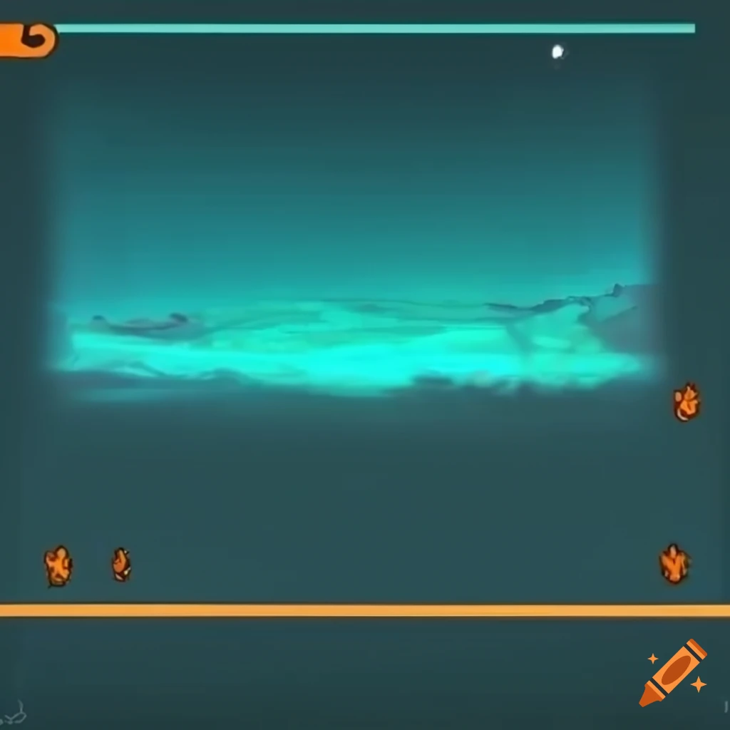 Dark turquoise and orange stream overlay for twitch