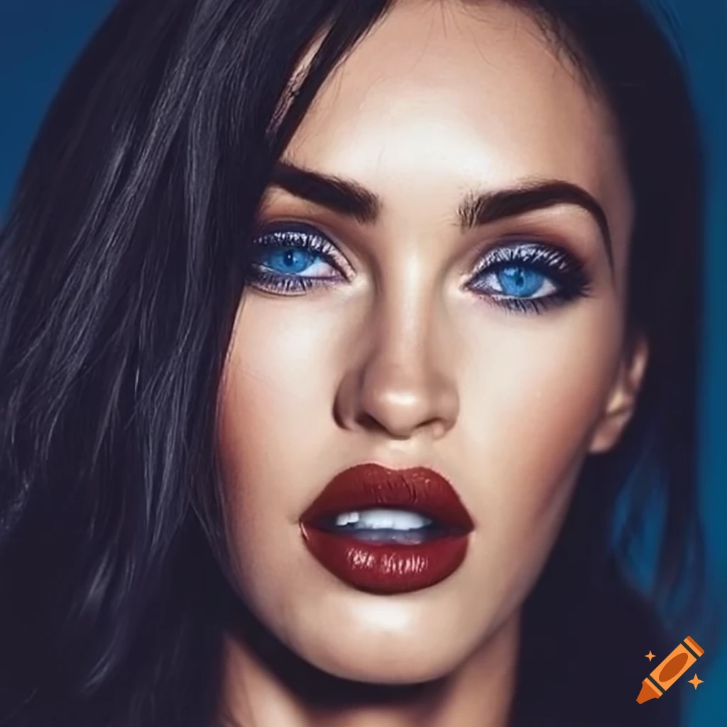 Close-up photo of a beautiful woman with alluring features on Craiyon