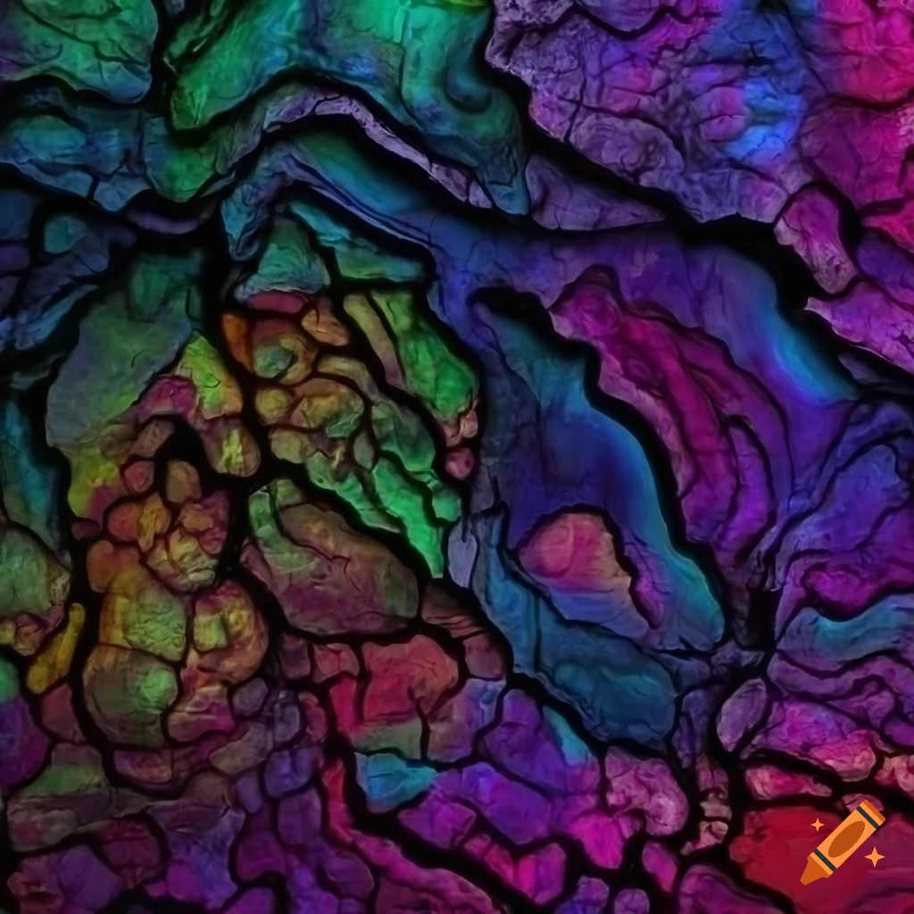 Colorful and mysterious abstract texture on Craiyon