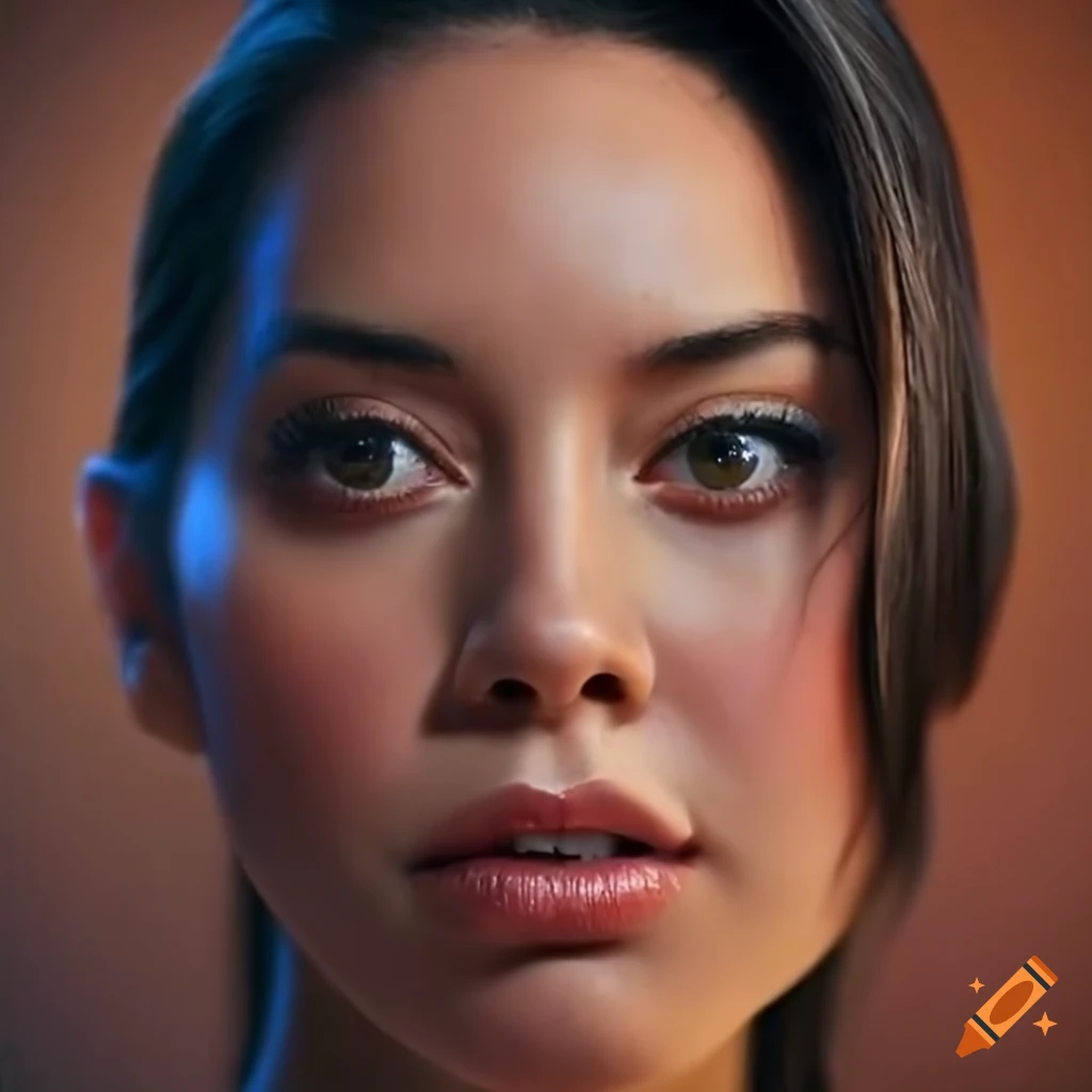 Hyperrealistic portrait of a beautiful young woman on Craiyon