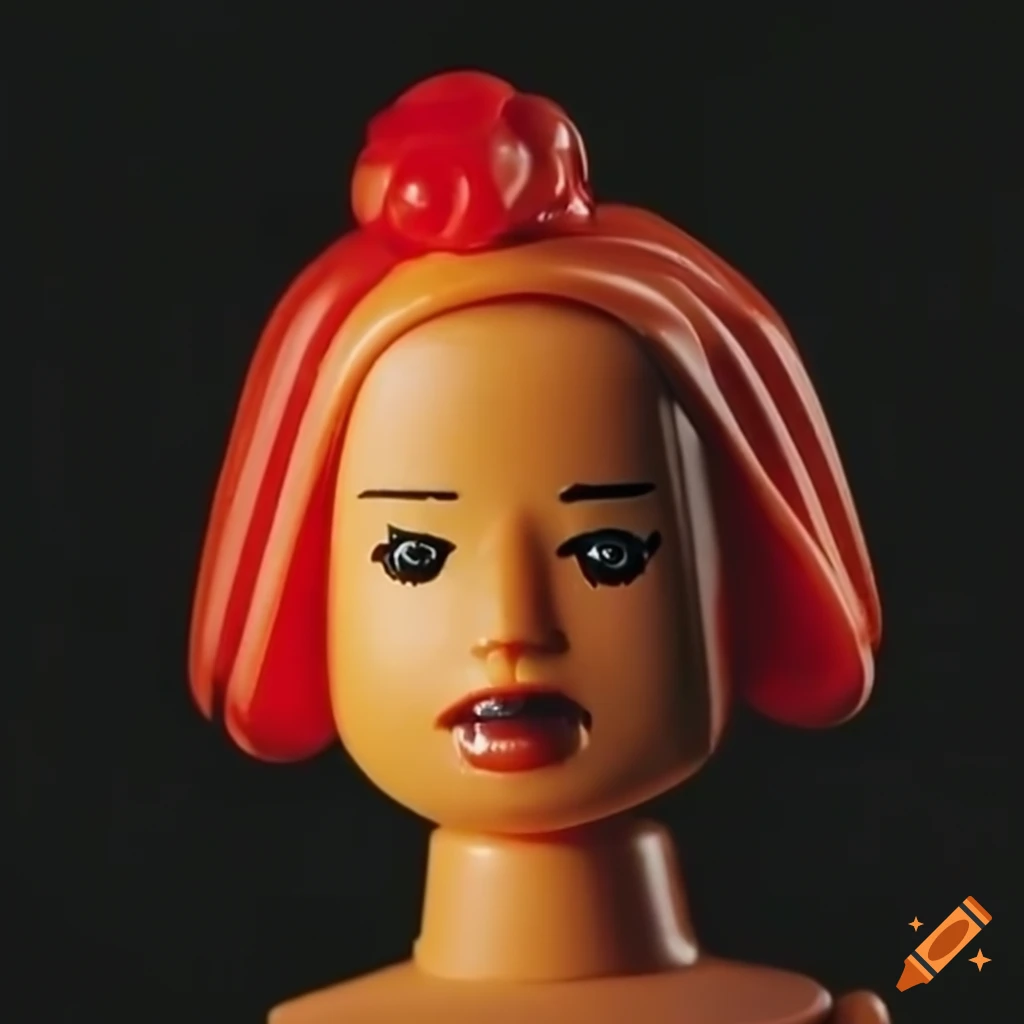 Funko pop humanoid female figurine in colorful outfit on Craiyon