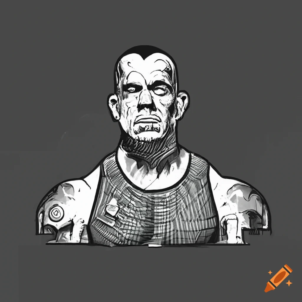 Image of jocko willink as a cyberware medic on Craiyon