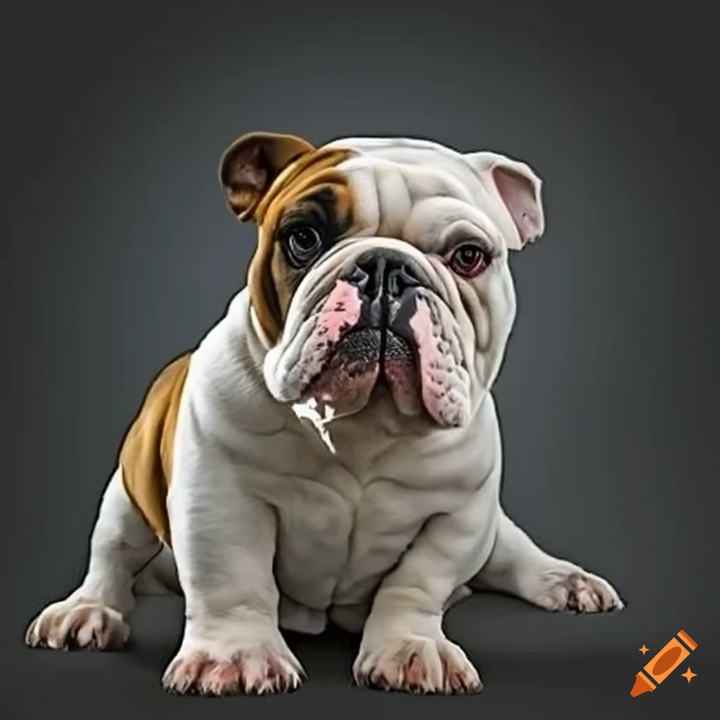 Image of a proud english bulldog