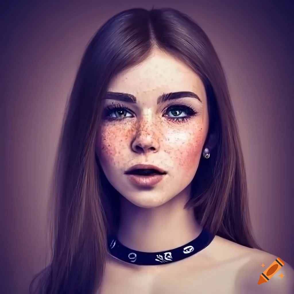 High-resolution portrait of a young woman with beautiful smile and ...