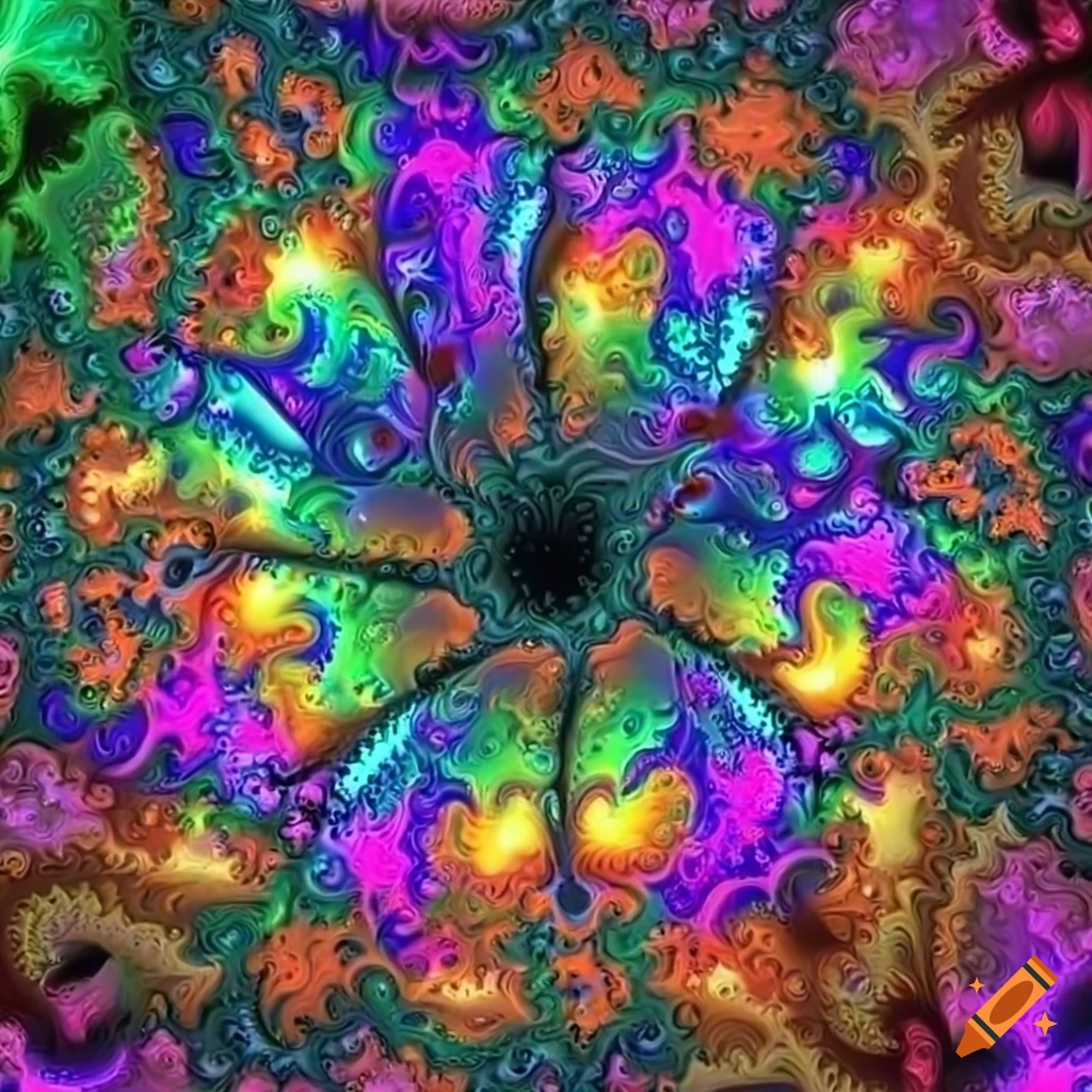 Vibrant Rainbow Fractals
