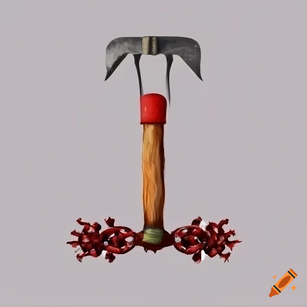 Isolated image of an ornate garden hoe on Craiyon