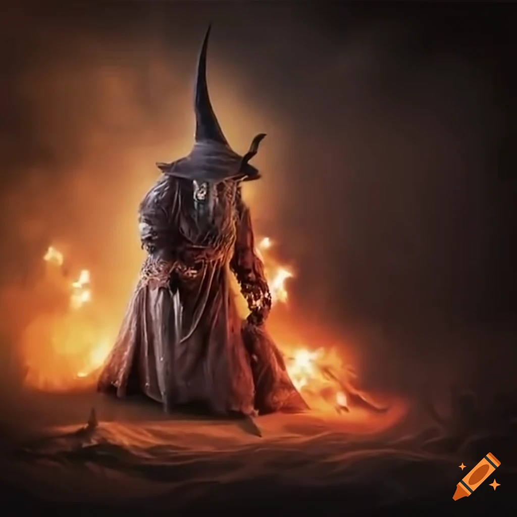 Image of a wizard destroying a fast food restaurant on Craiyon