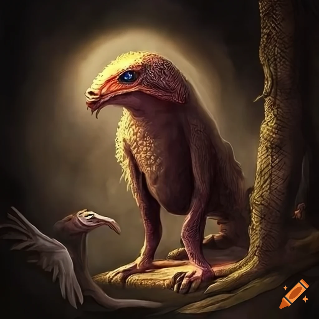 Unique medieval-inspired creature art