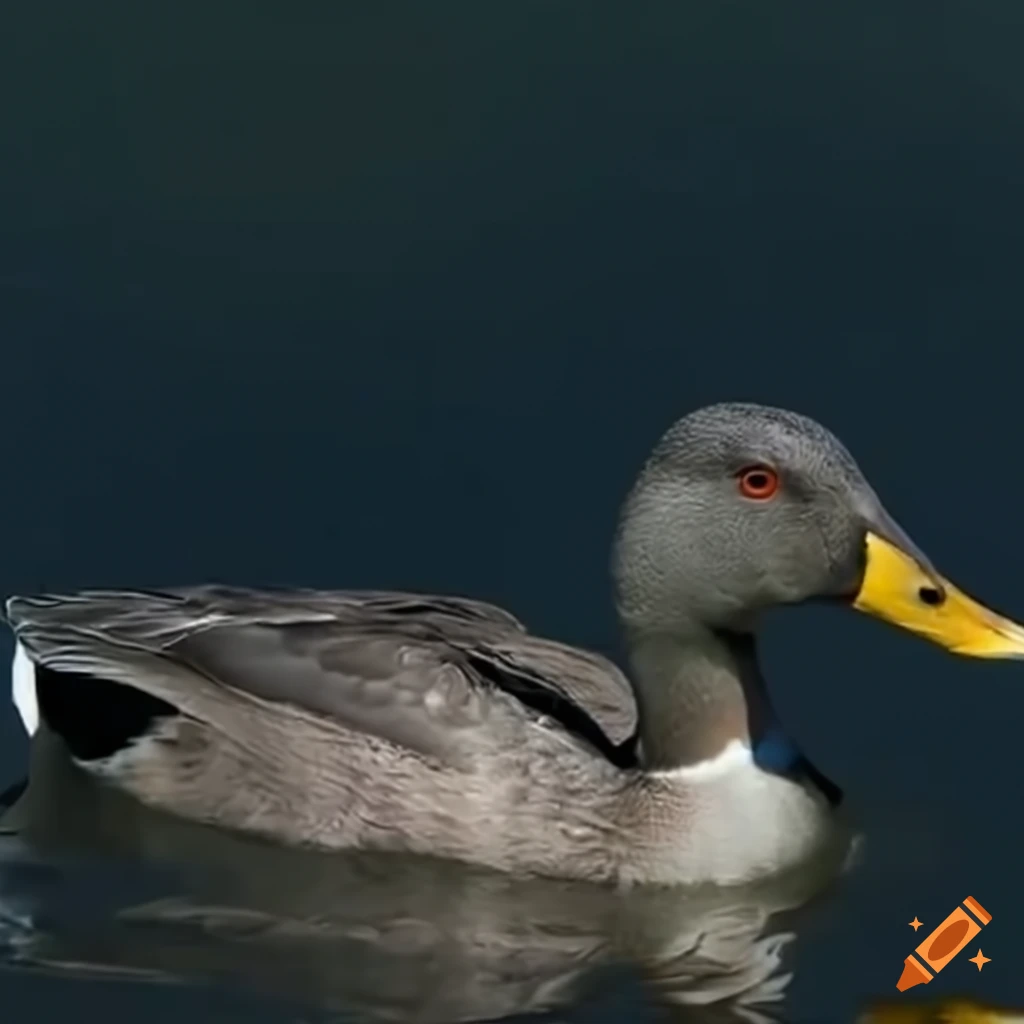 Canadian goose wearing chainmail armor on Craiyon