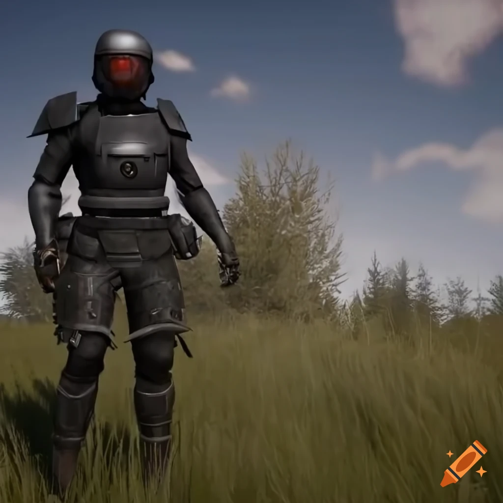 Image of a pale-skinned elf soldier with red hair and red eyes on Craiyon