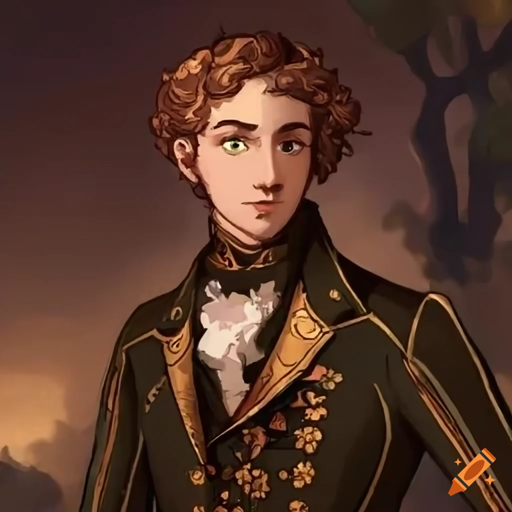 Artistic portrayal of teenage claudio from much ado about nothing