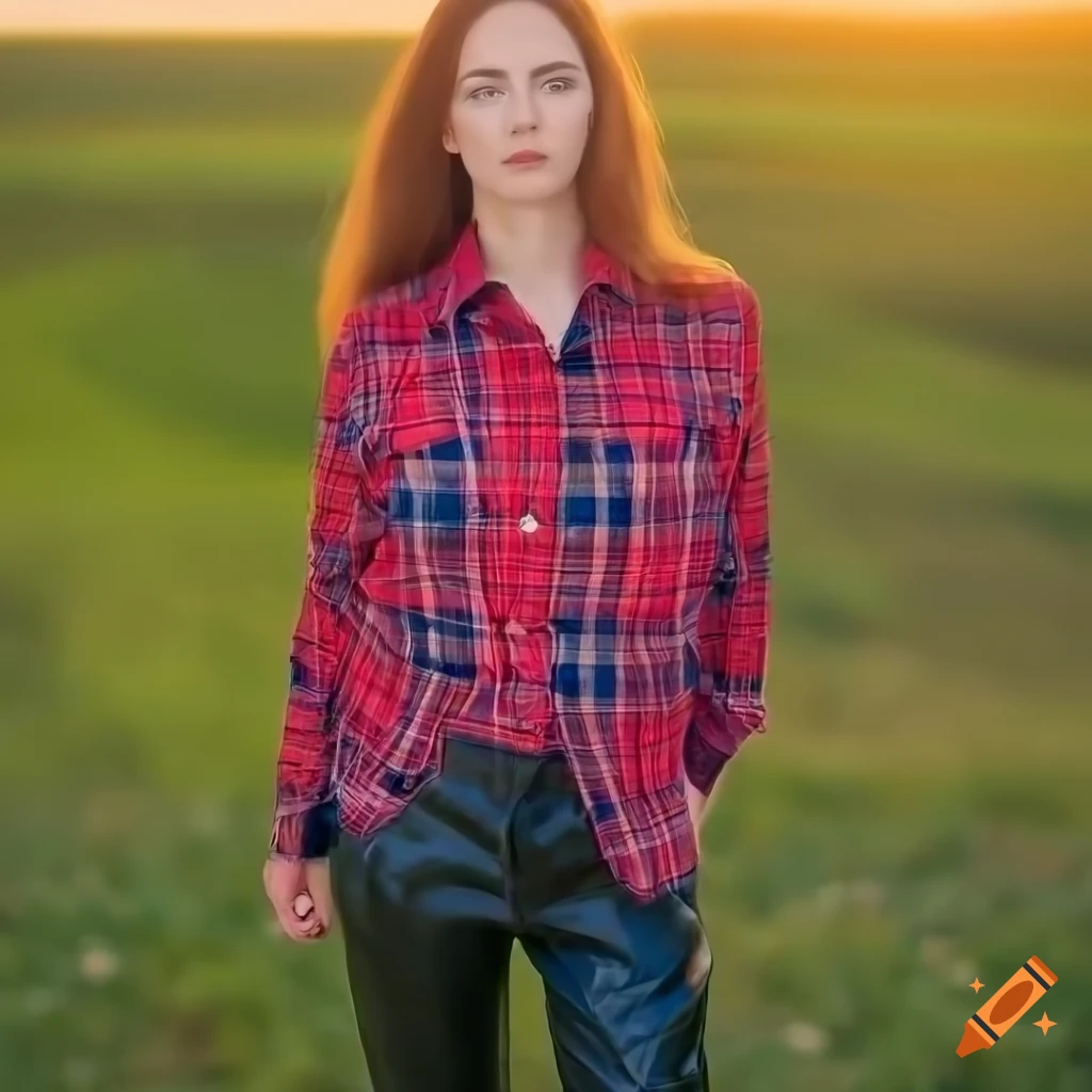 Portrait Of A Stylish Irish Woman In A Sunset Meadow On Craiyon