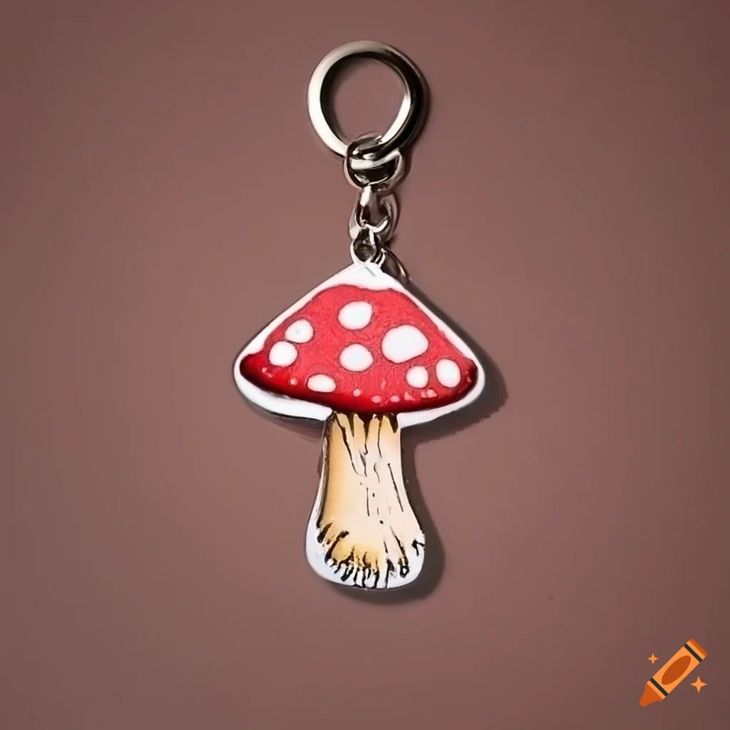 Mushroom keychain on Craiyon