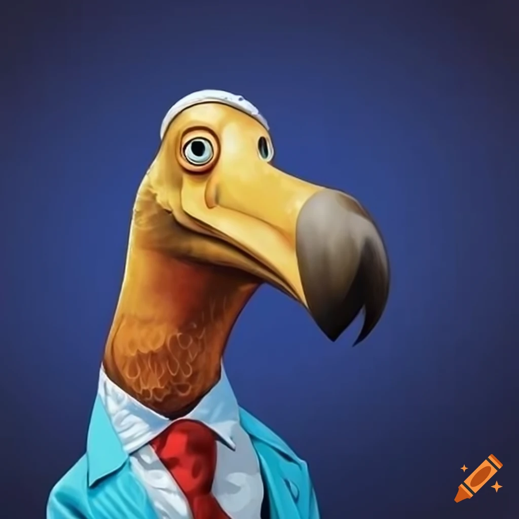 Image of a dodo bird in outer space on Craiyon