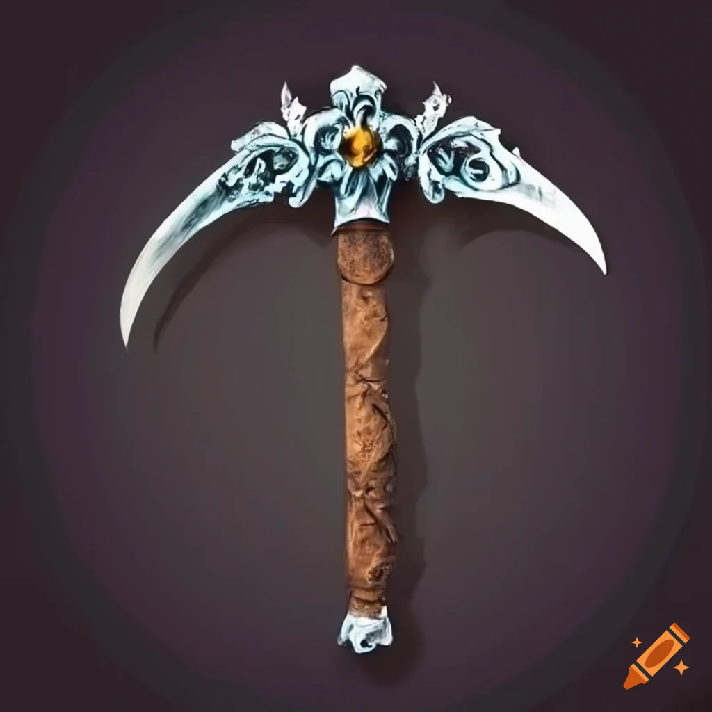 Pickaxe watercolor painting on Craiyon