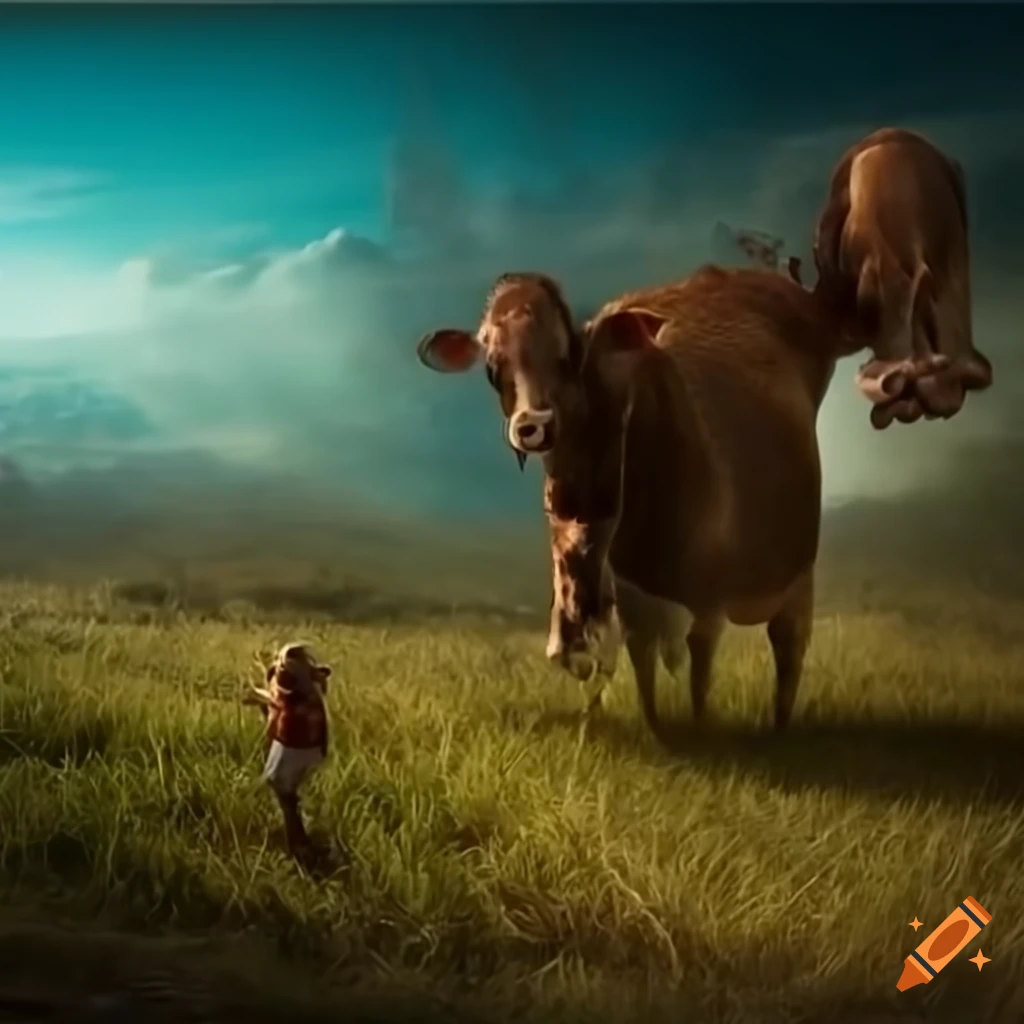 Humanized farm scene on Craiyon