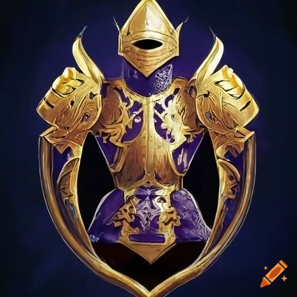 Shield with the crest of Shaka from Knights of the Zodiac on Craiyon