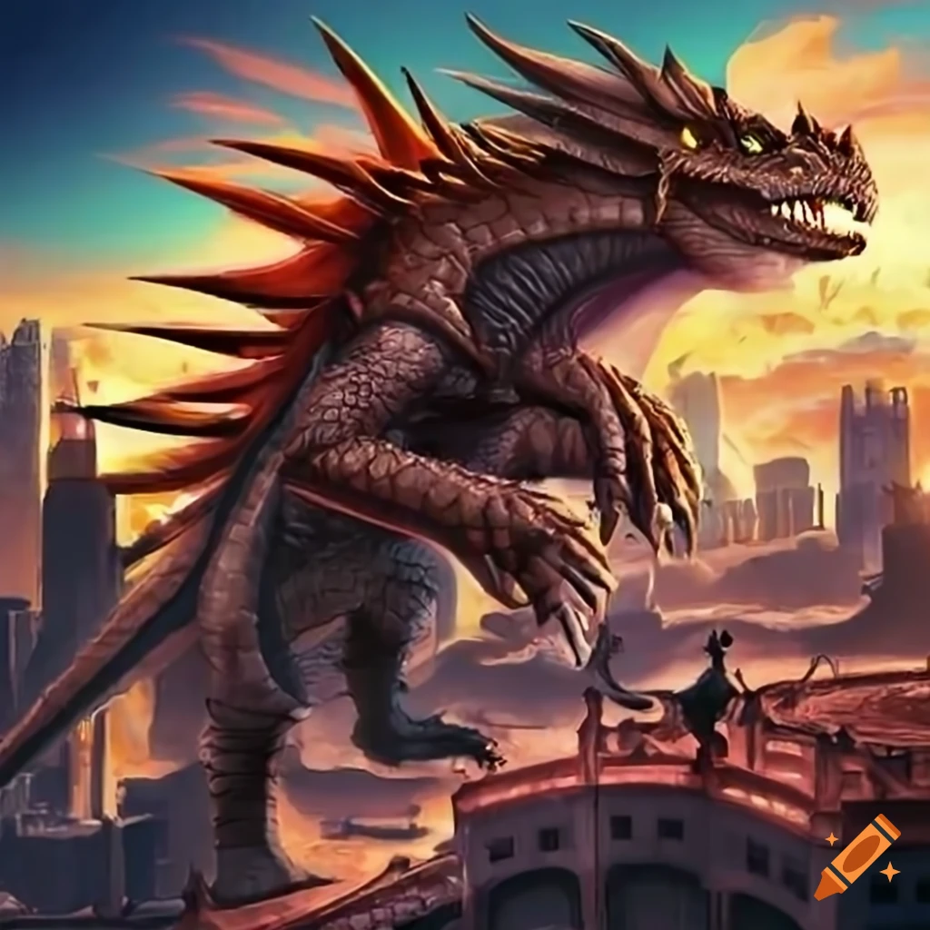 City under dragon attack