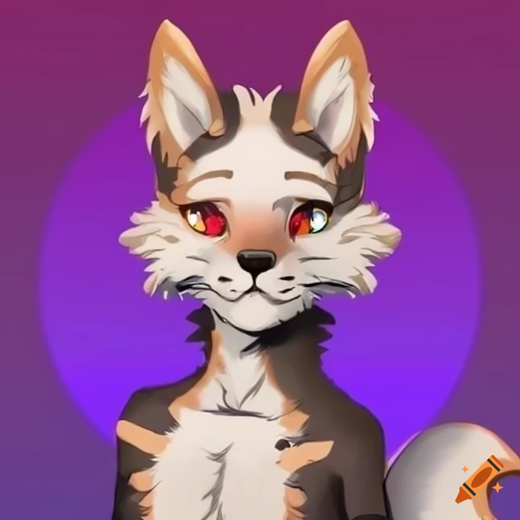 Furry character in detailed digital painting on Craiyon