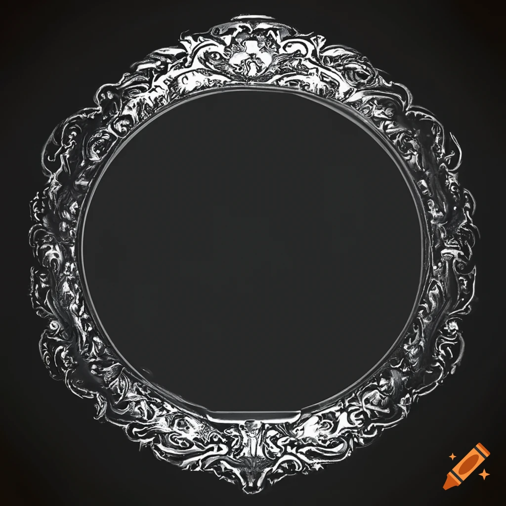 Gothic circle frame for an icon on Craiyon