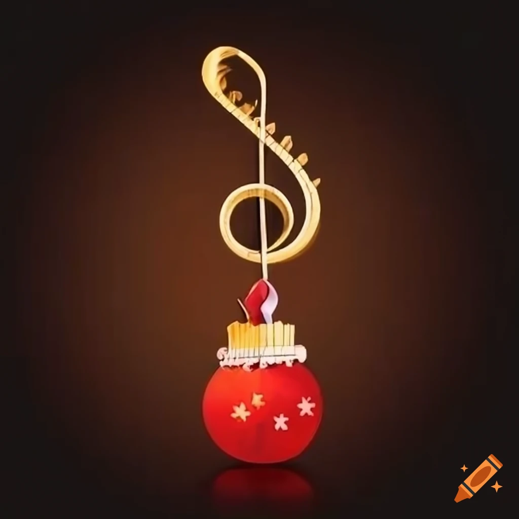 Christmas-themed music instrument on Craiyon