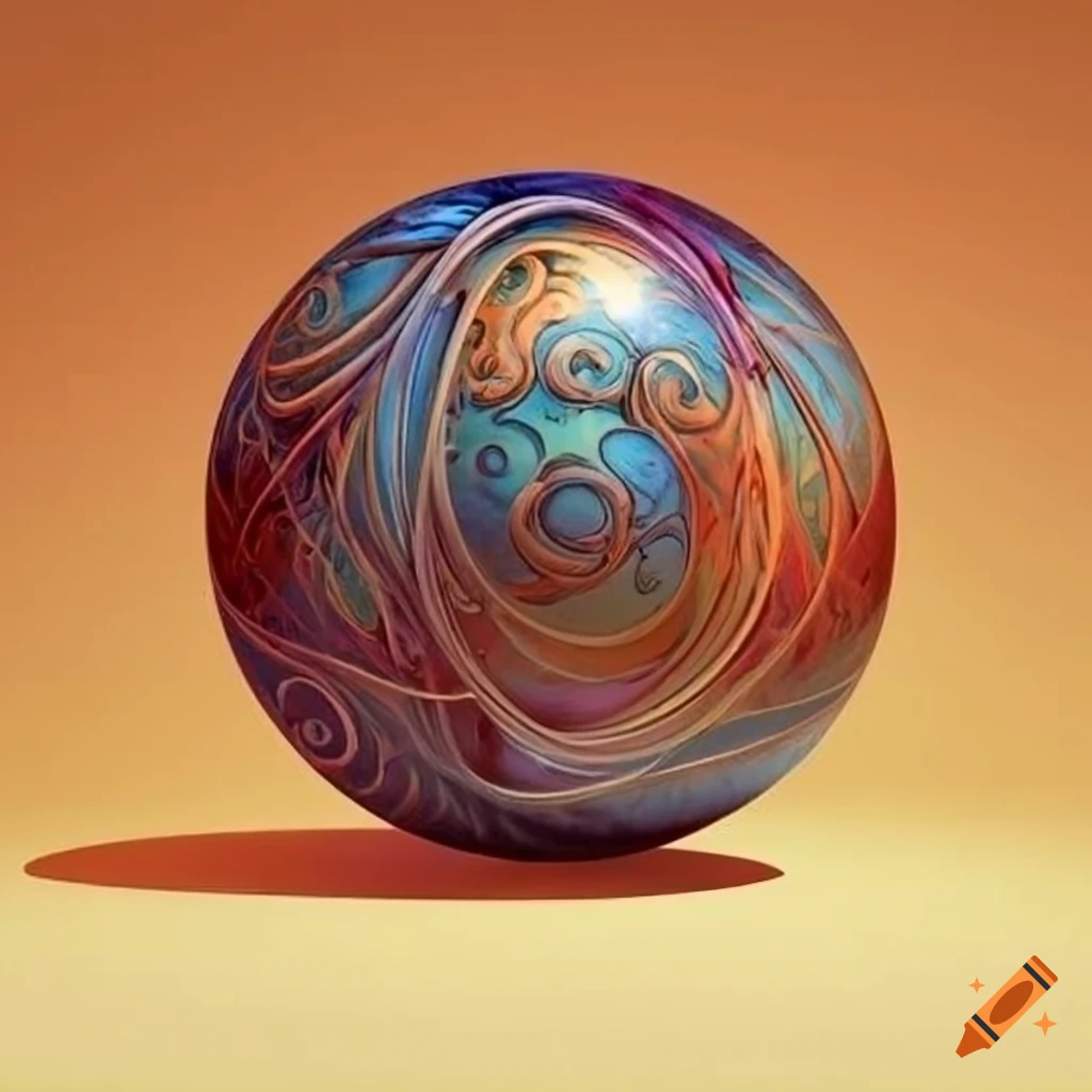 Art nouveau sphere design on Craiyon