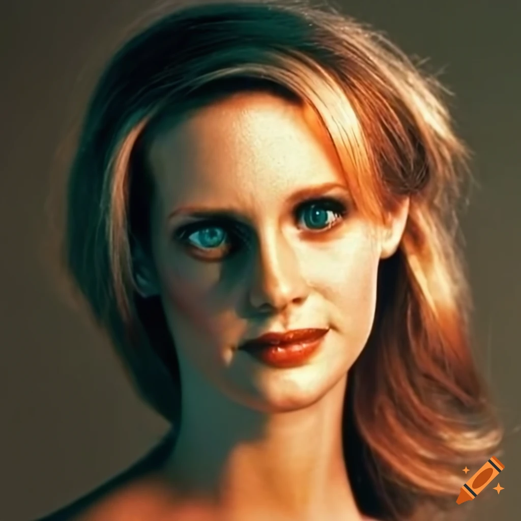 Close-up portrait of a stunning young woman on Craiyon