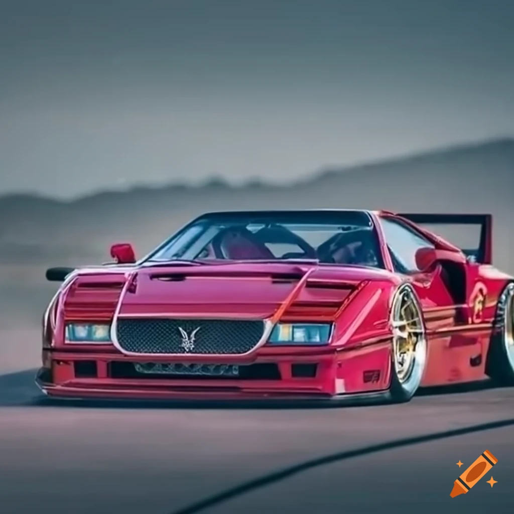 1987 Maserati F40 - Guinness World Records' most beautiful car on Craiyon