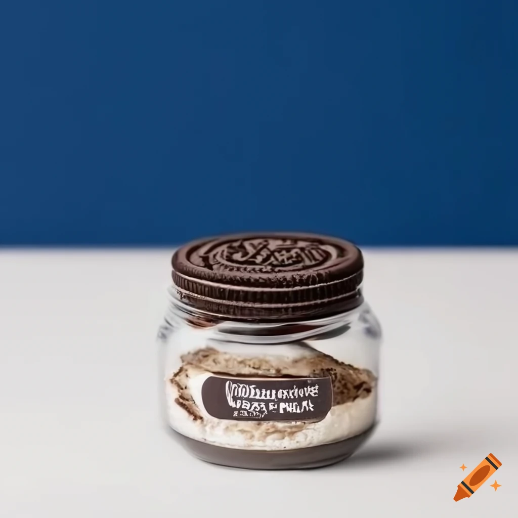 Oreo dream spread packaging with white cream on Craiyon
