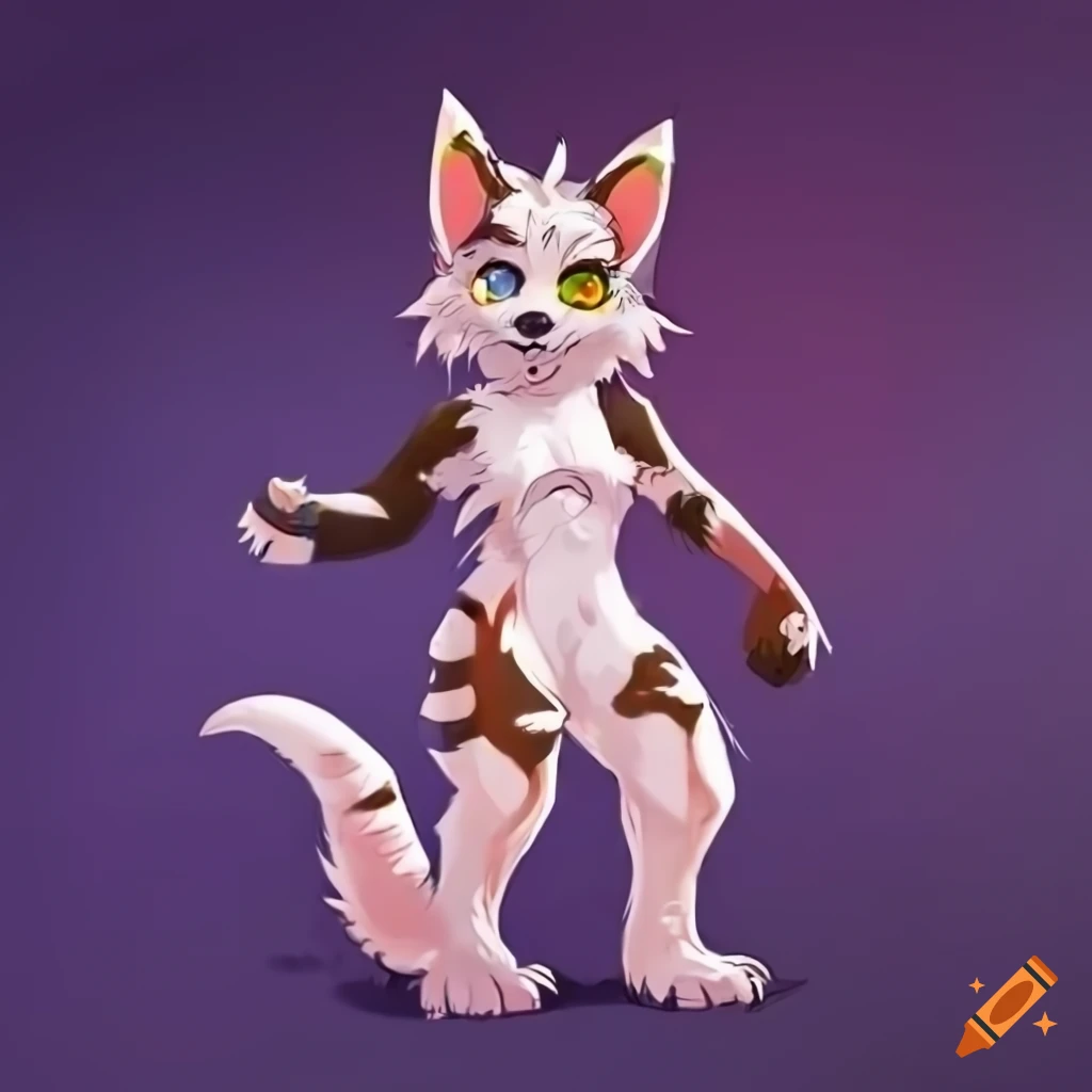 Adoptive furry character design on Craiyon