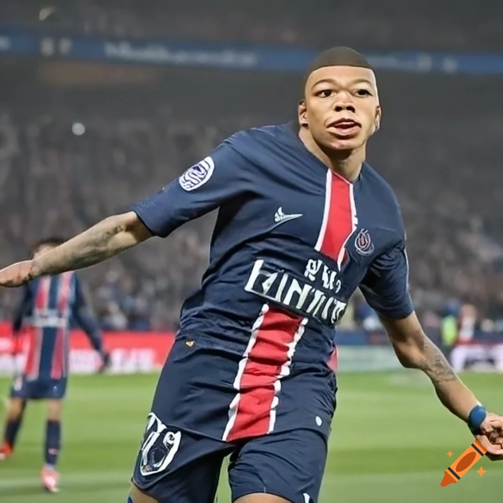 Image of mbappe playing for paris saint germain