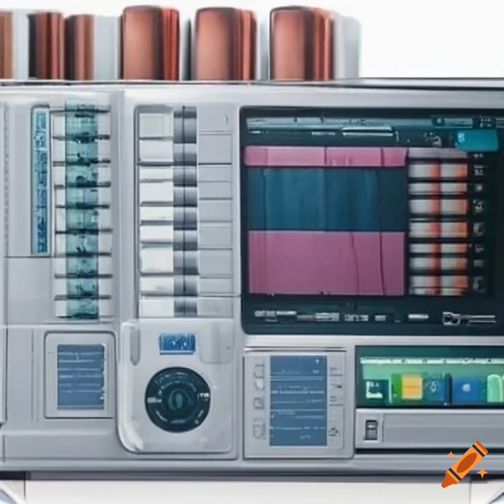 Front view of a signal generator display device on Craiyon