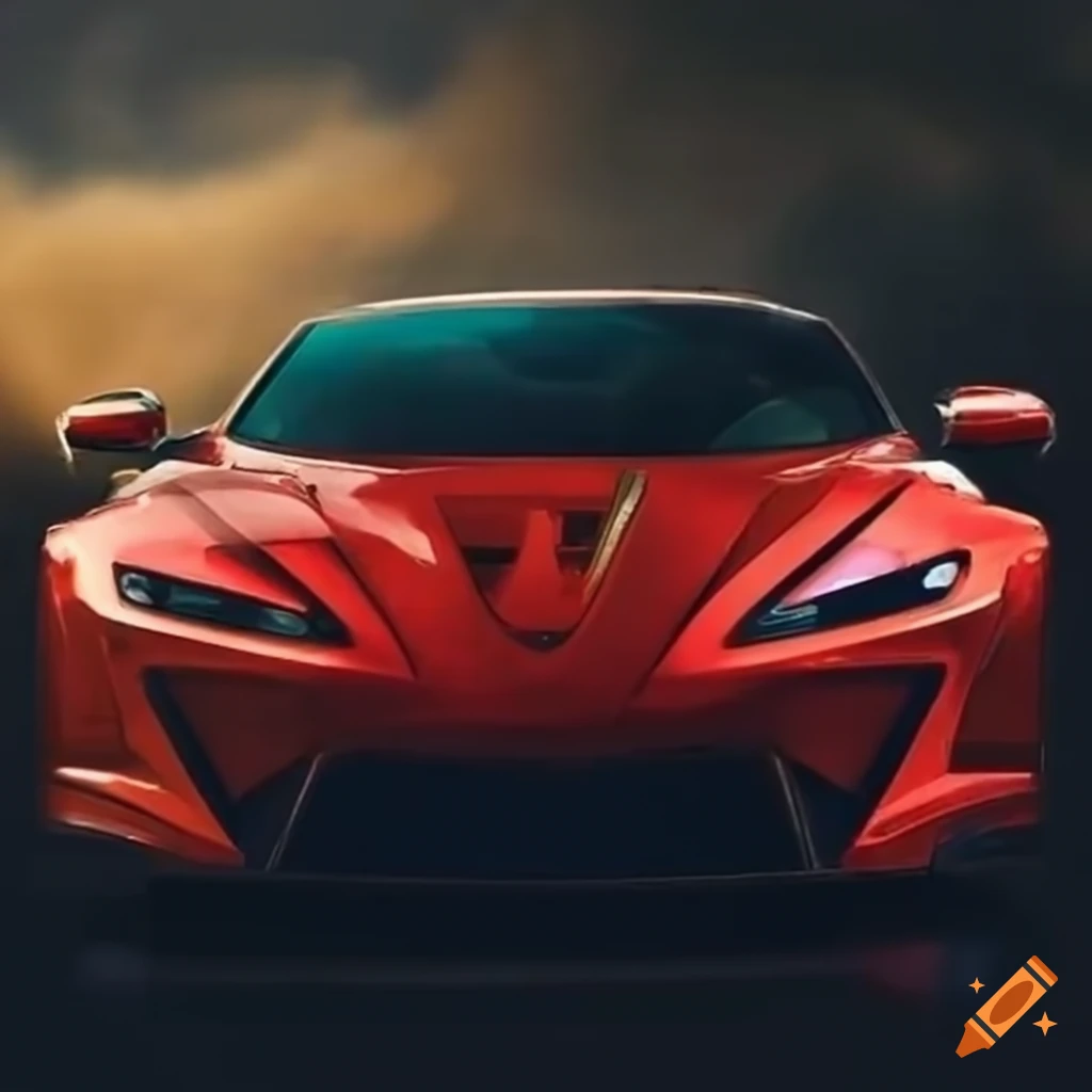 Sports car on Craiyon